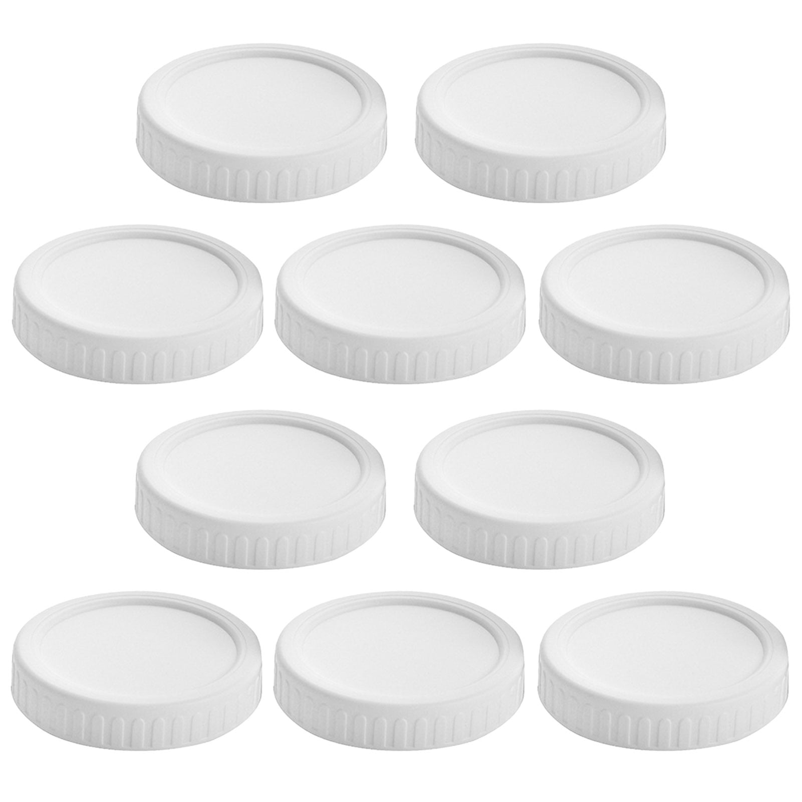 Wharick 10Pcs Wide Mouth Jar Lid Silicone Seal Leak-proof Lids for 86mm ...