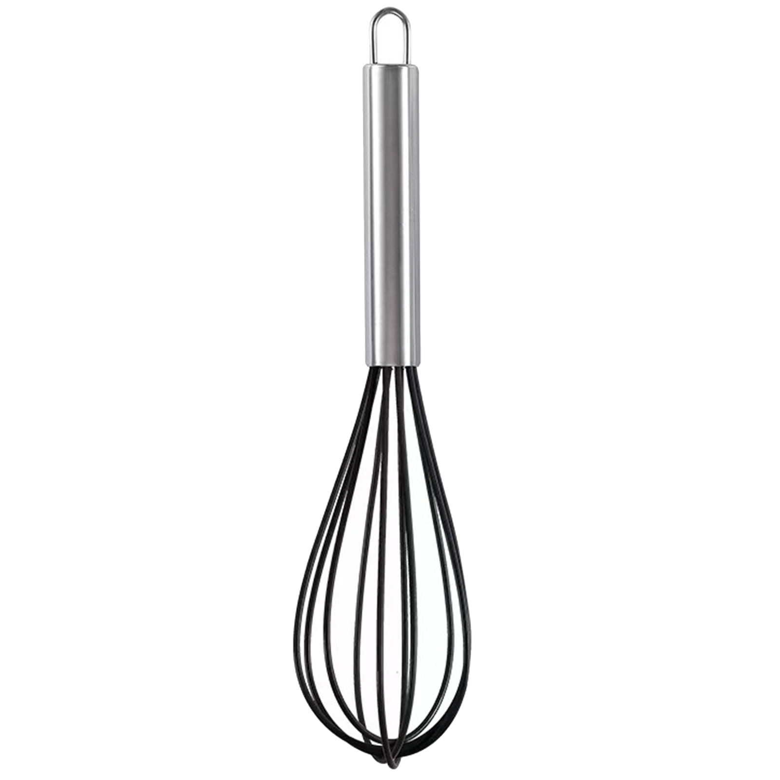 Wharick 10inch Silicone Whisk, Stainless Steel Handle Egg Beater for ...