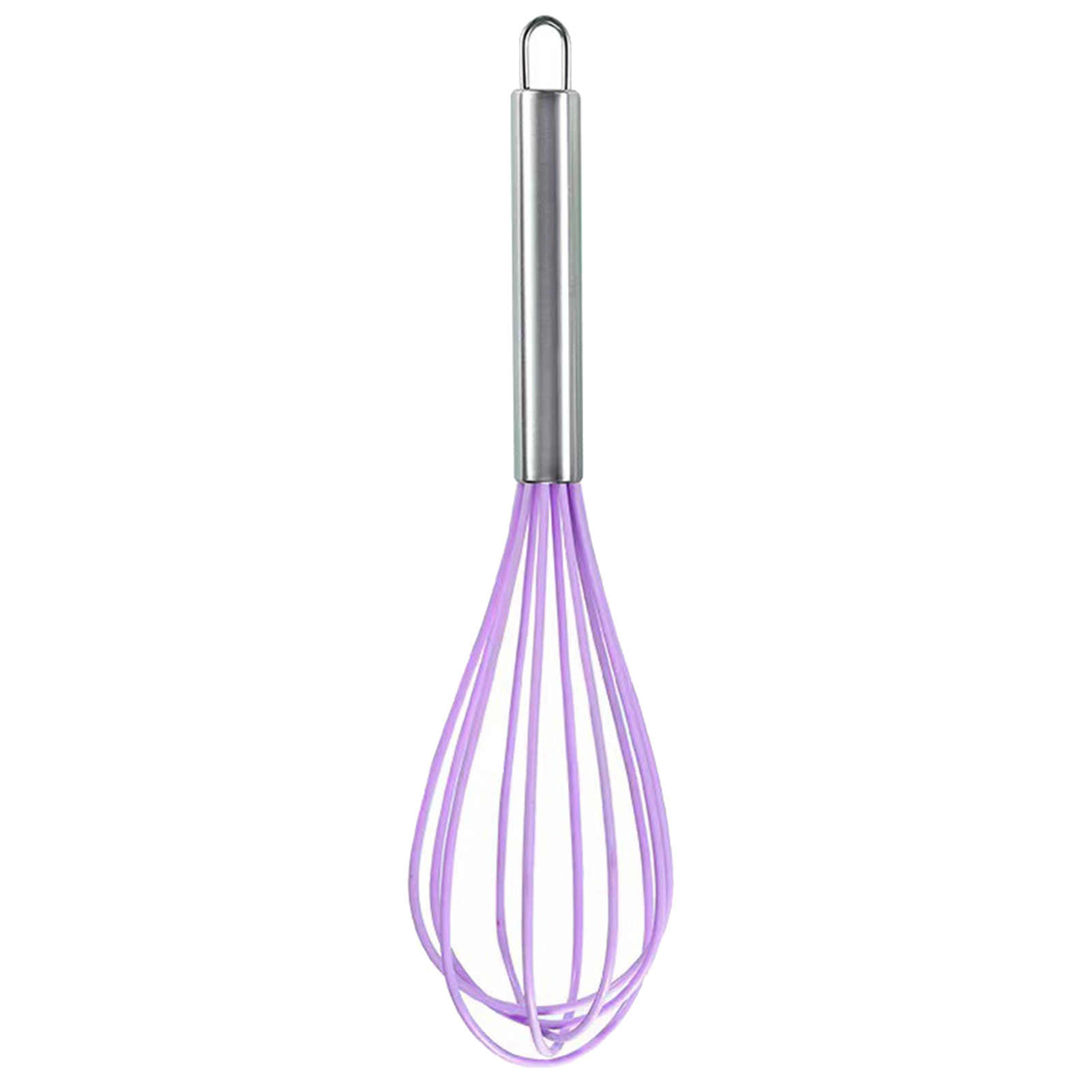 Wharick 10inch Silicone Whisk, Stainless Steel Handle Egg Beater for ...