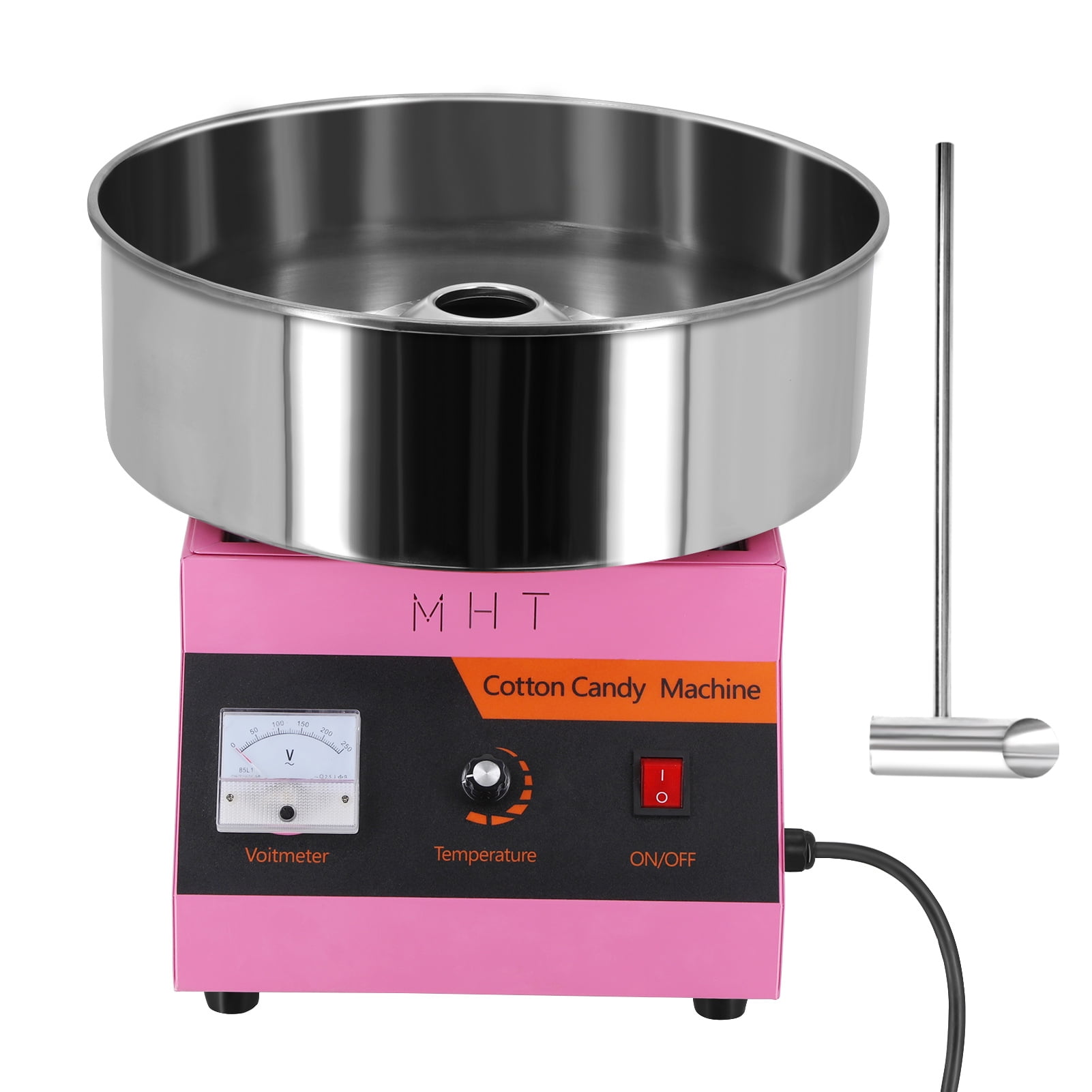 Wharick 110V Pink Electric Commercial Cotton Candy Machine Candy Floss ...