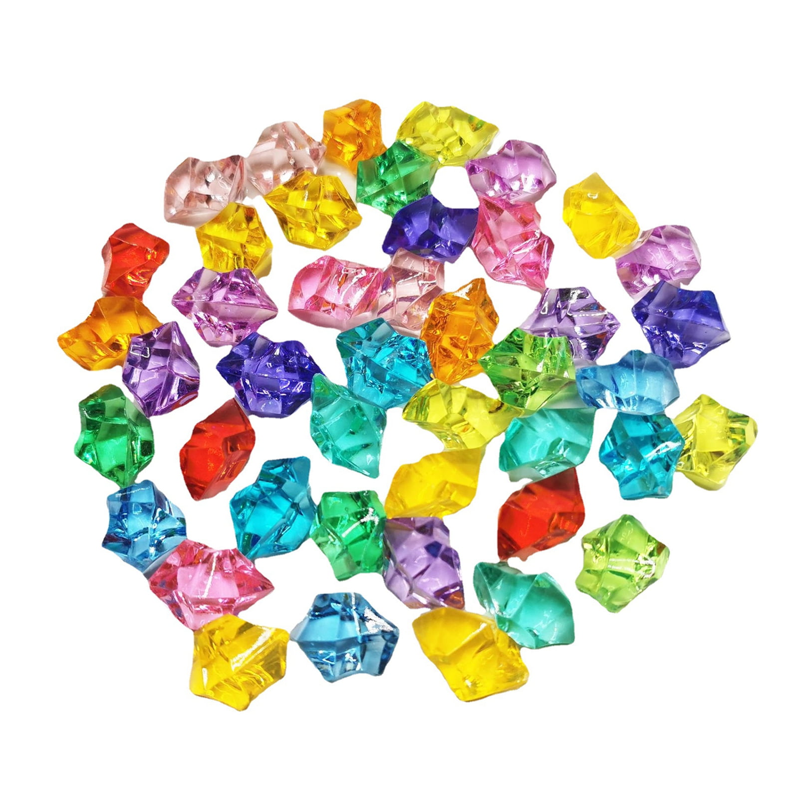 Wharick 260 Pieces Fake Ice Rocks Cubes, Fake Crystals Plastic Ice ...