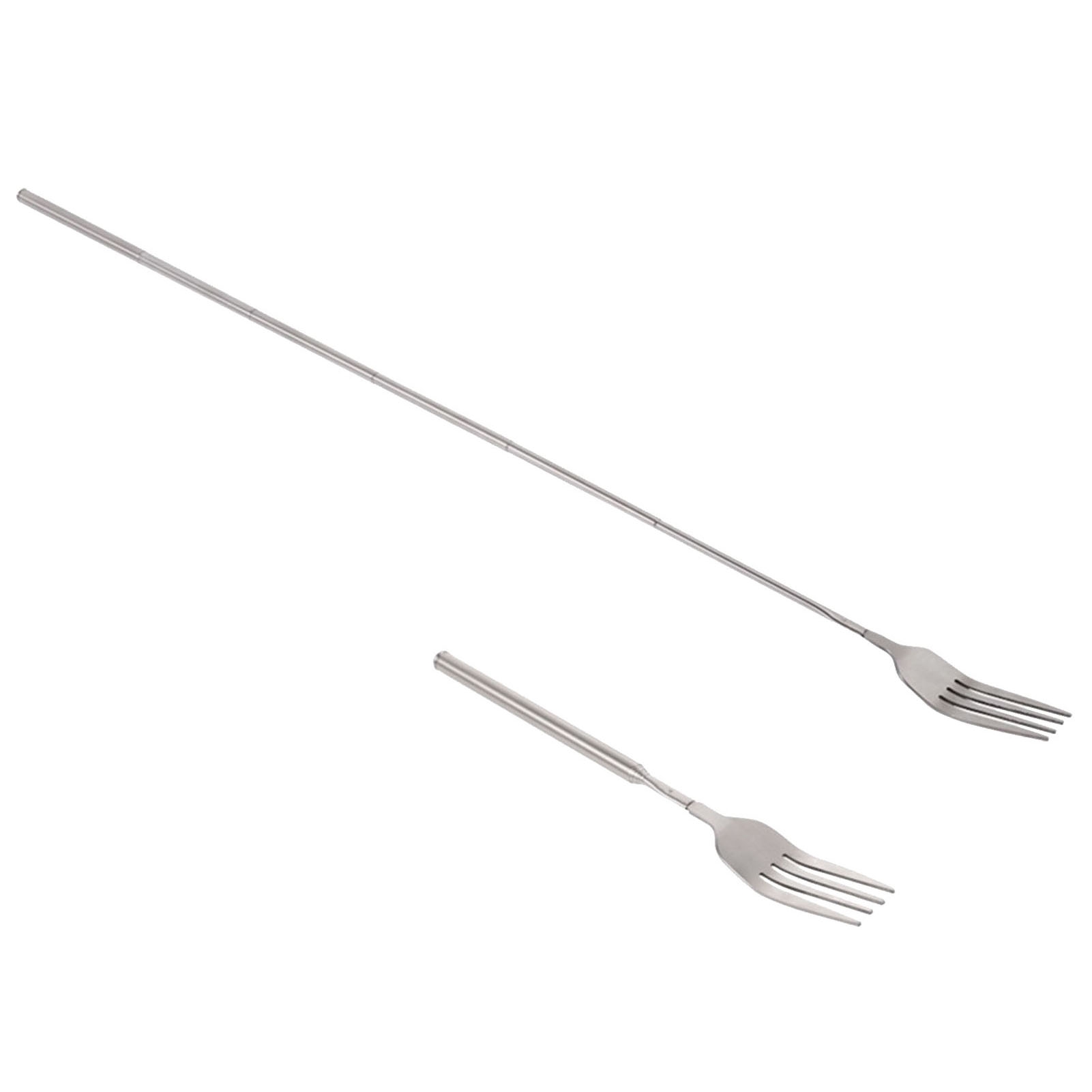Wharick 2Pcs Telescopic Fork, Extendable Fork, Stainless Steel Dinner ...