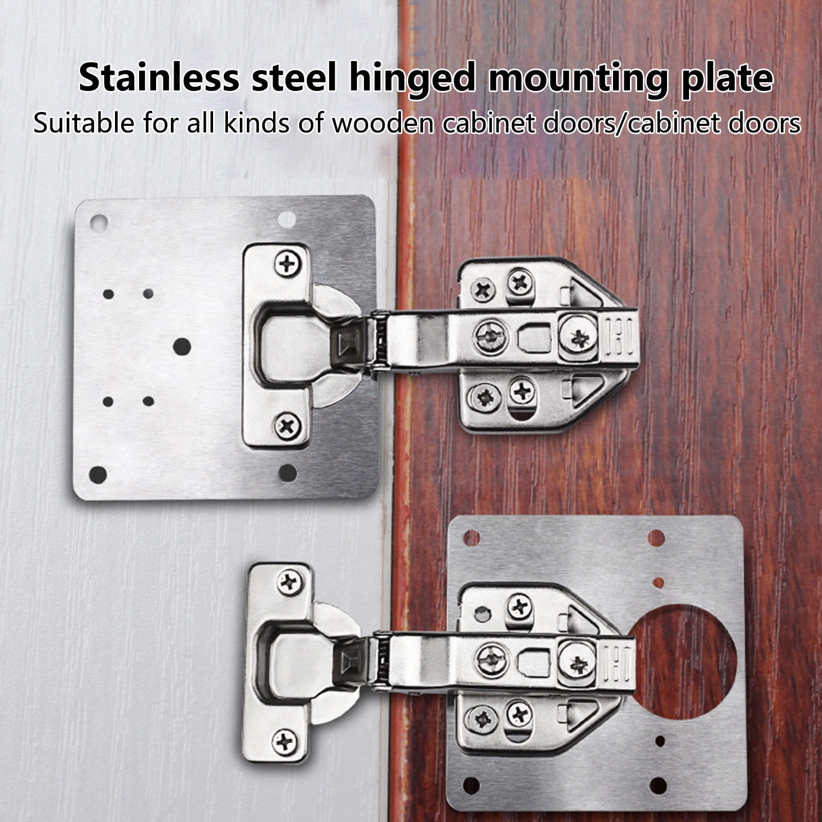 Wharick 3Pcs Hinge Repair Plates High Strength Porous Positioning Rust ...