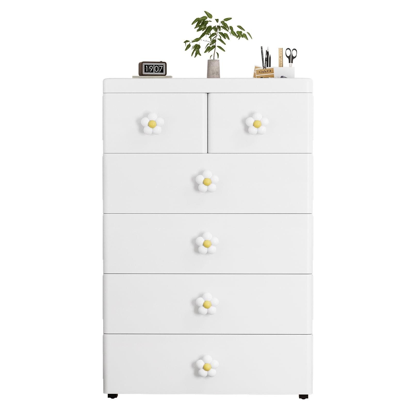 Wharick 5 Tier Stackable Plastic Storage Bins with Pulley Cube Storage ...