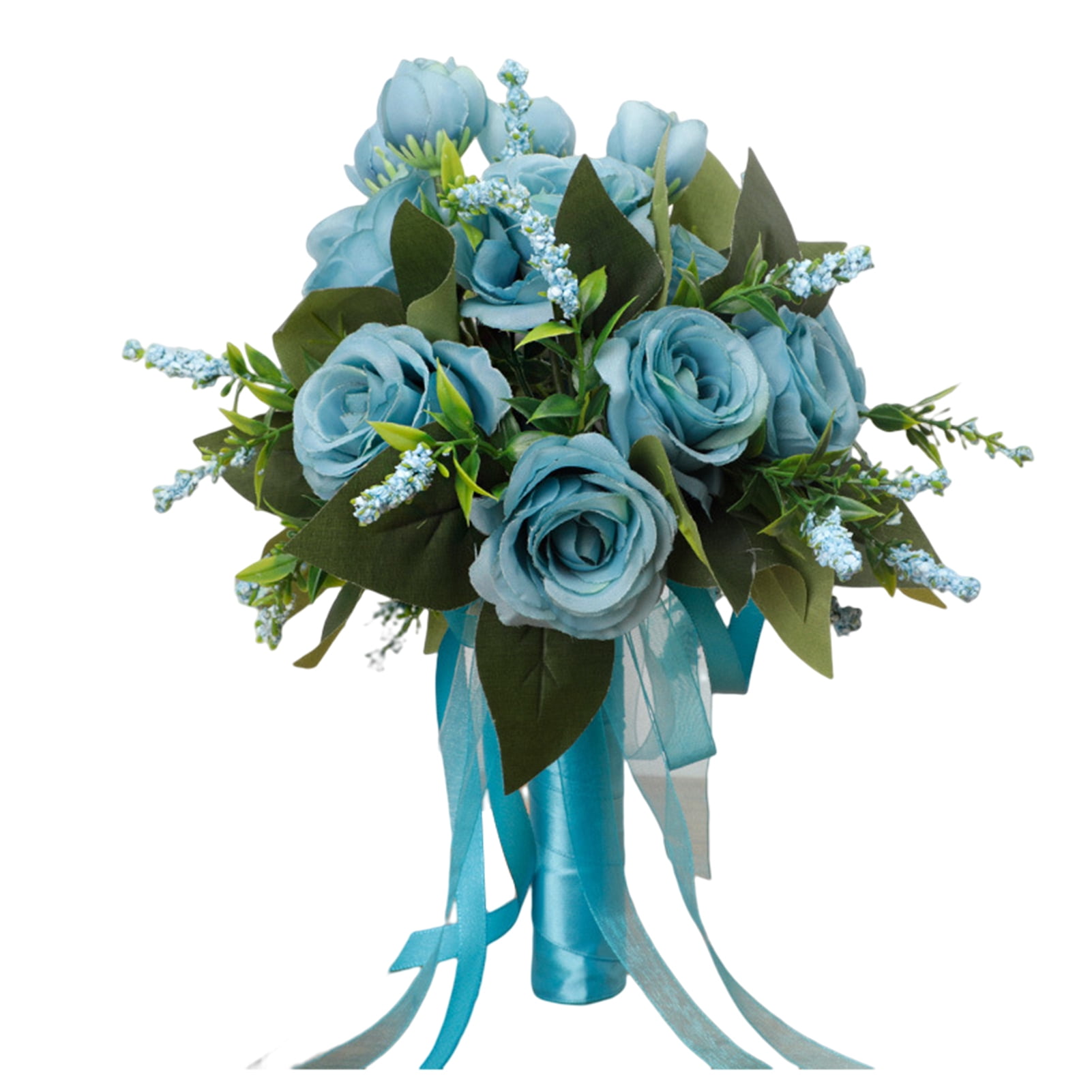 Wharick Artificial Rose Bouquet Romantic Realistic Decorative Bride ...