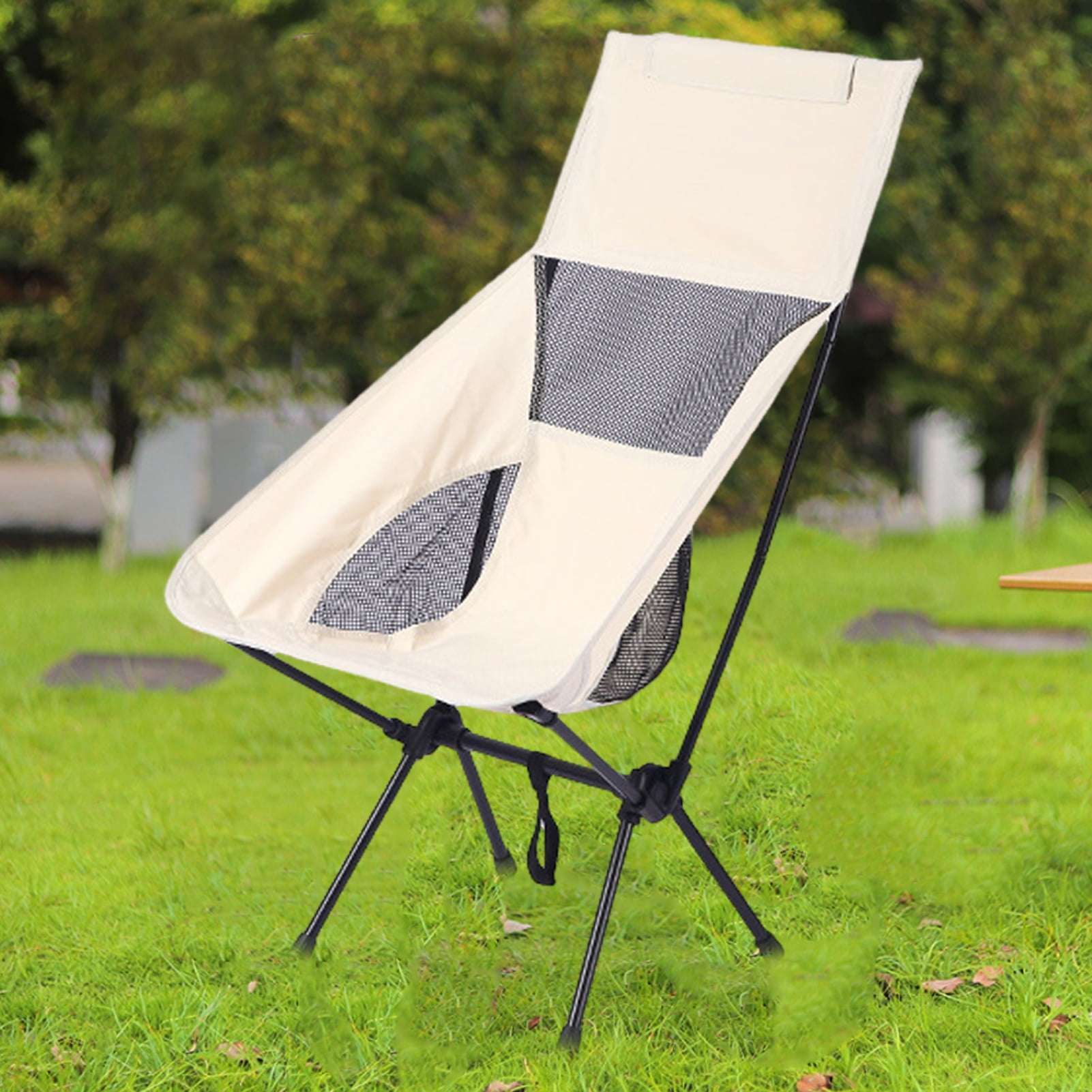 Wharick Camping Collapsible Chairs Heavy Duty Lawn Chair for Fishing ...