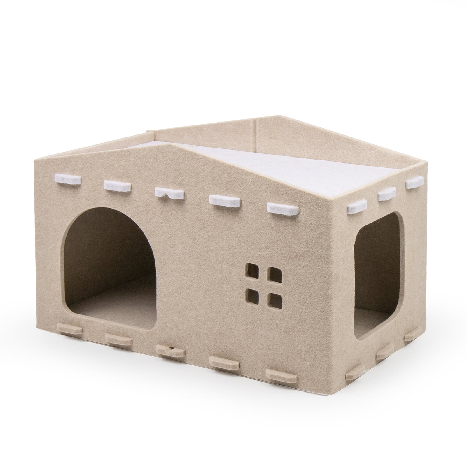 Wharick Cat Bed Large Cat Cave Nest Pet House Felt Cat Play Rest Space Pet Condo Hideaway Cube 2 ...