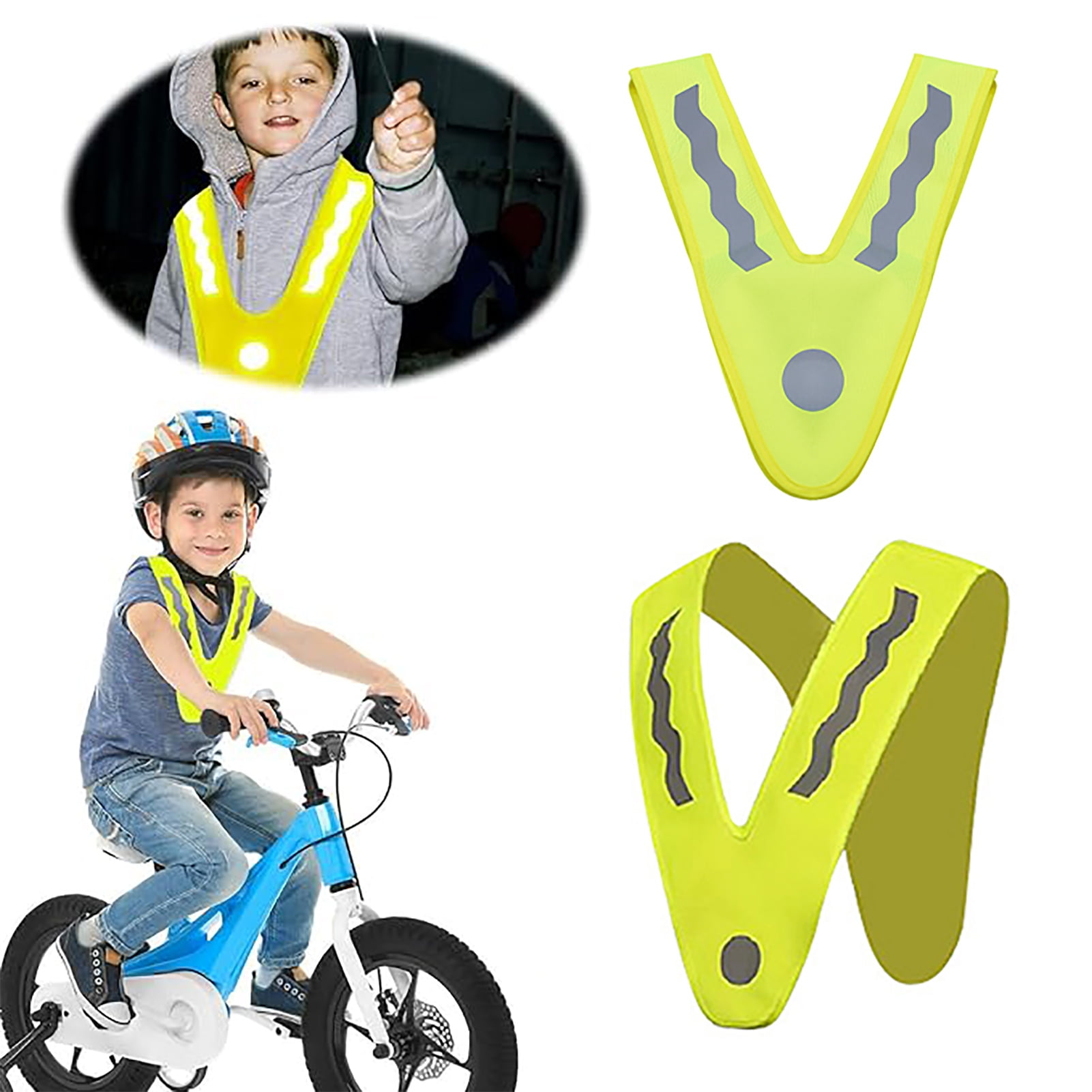 Wharick Child Safety Vest, Kids Reflective Shoulder Vest, Triangular ...