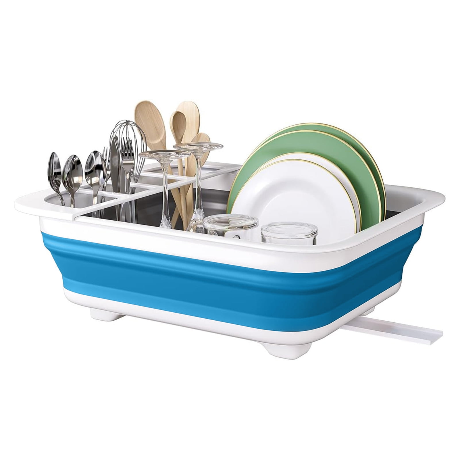 Wharick Collapsible Dish Drying Rack, Portable Dish Drainers for ...