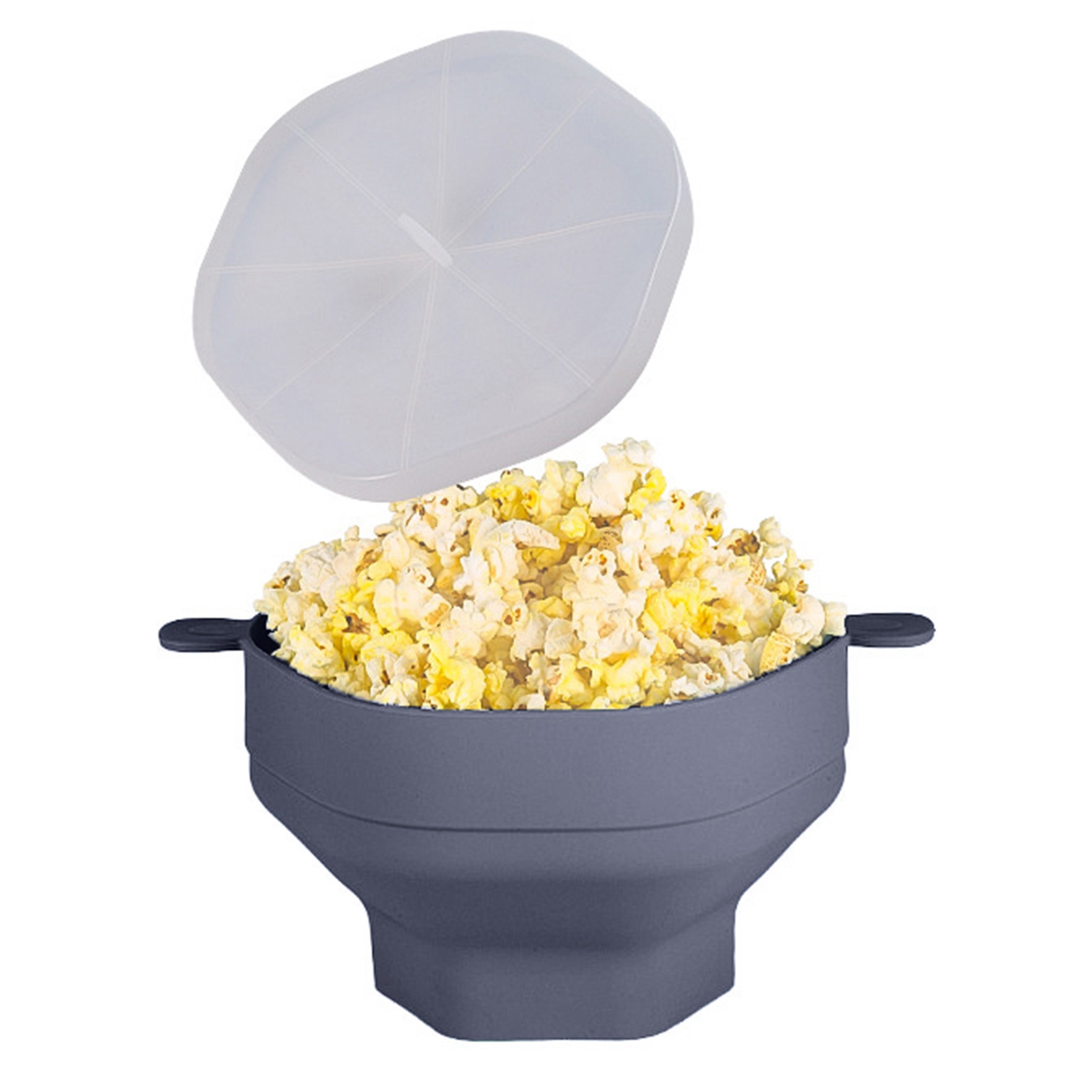 Wharick Collapsible Silicone Microwave Hot Air Popcorn Popper Bowl With ...