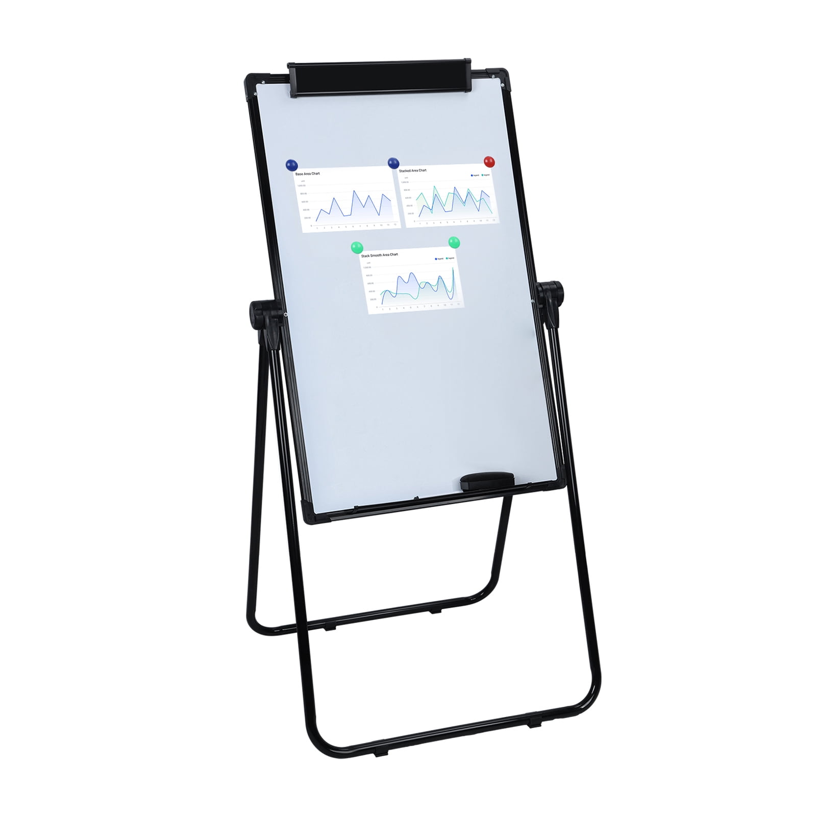 Wharick Dry Erase Board with Stand - Double Sided 23"x35" Portable ...
