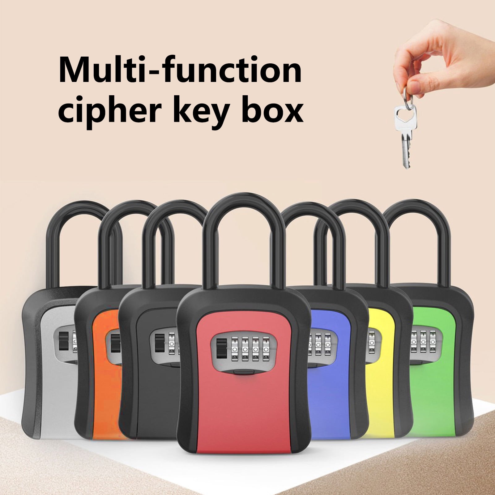 Wharick Key Box with Hanging Hook 4 Digit Password High Hardness Good ...