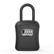 Key Storage Lock Box, Combination Lock Box, Wall Mounted Lock Box Black ...