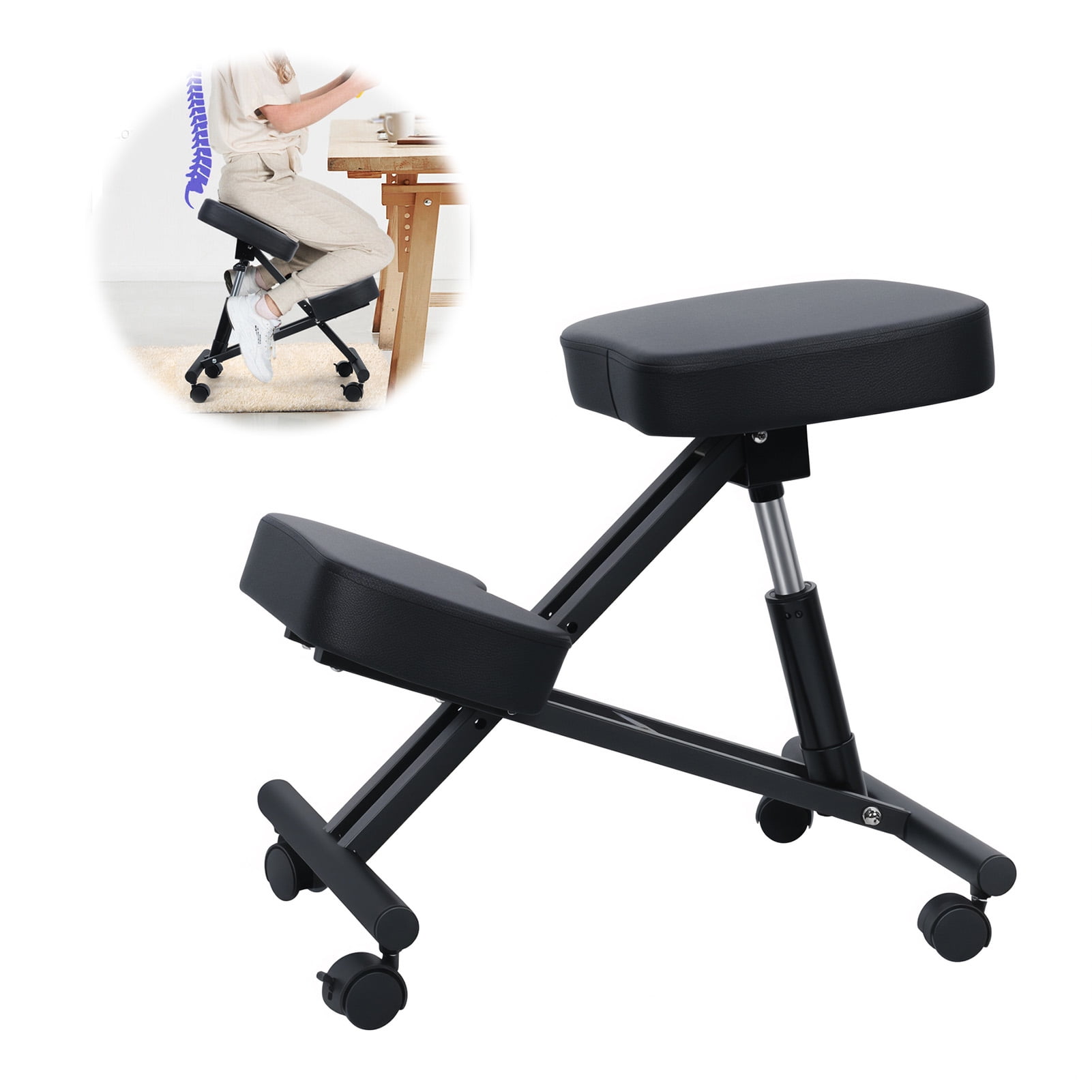 Wharick Kneeling Chair, Ergonomic Adjustable Stool for Home Office ...