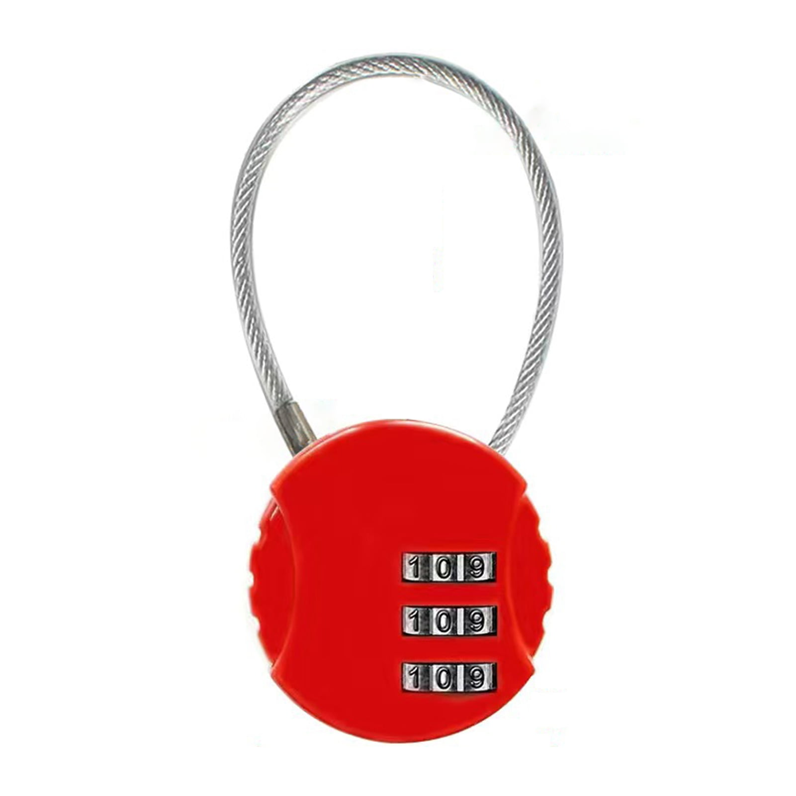 Wharick Luggage Locks, 3-Digit Combination Travel Cable Lock, Suitcase ...