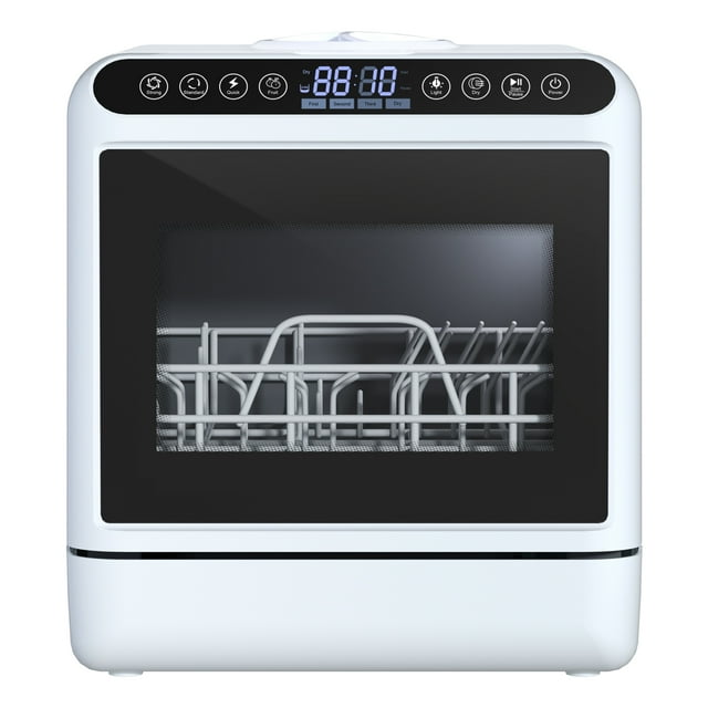 Wharick Portable Mini Dishwasher Countertop Dishwashers with 5L Water ...