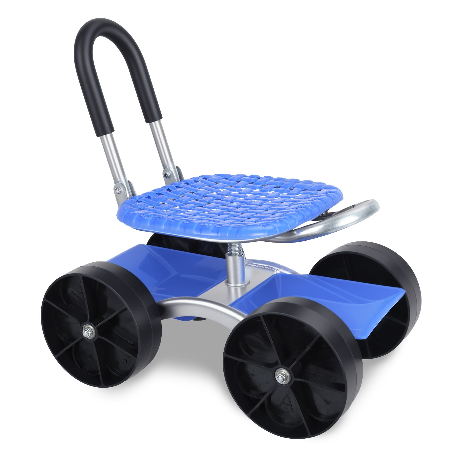 Wharick Rolling Garden Work Seat with Wheels, Gardening Stool for ...