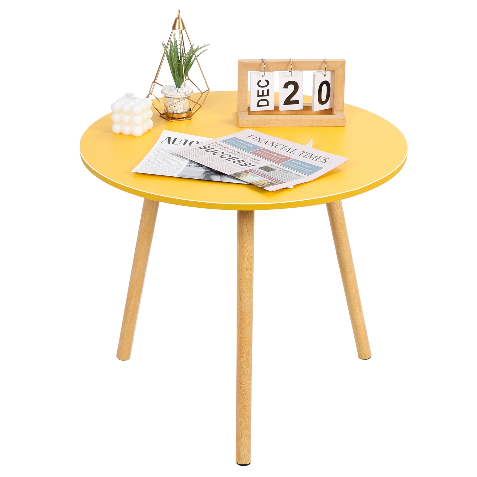 Wharick Round Coffee Table Small Modern Coffee Tables Rustic Farmhouse ...