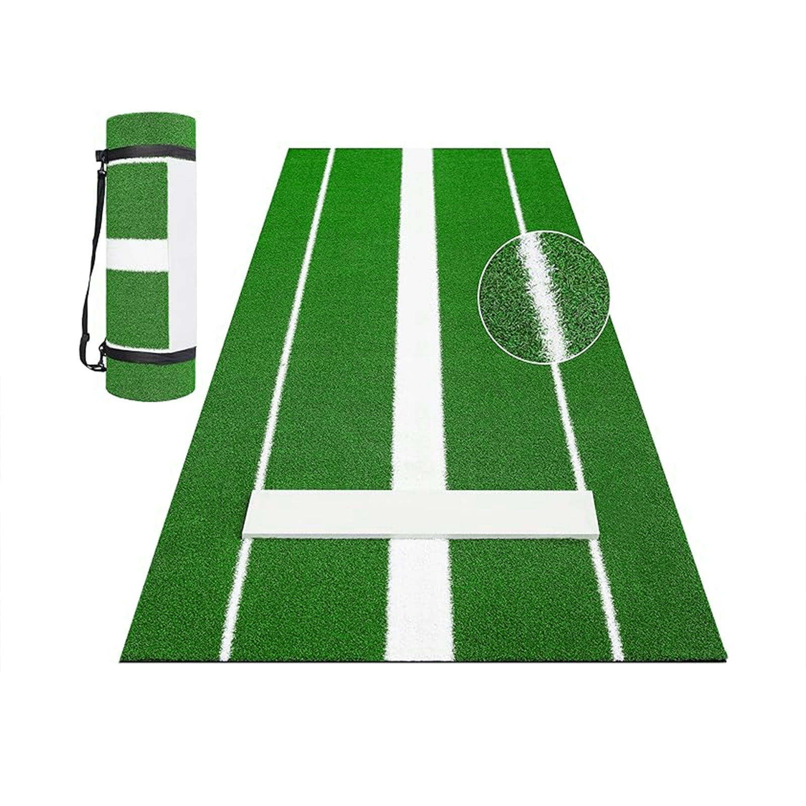 Wharick Softball Pitching Mat, 10x3ft Baseball Softball Training Mat ...