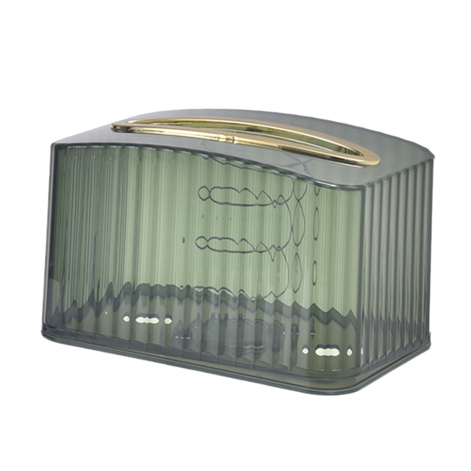 Wharick Tissue Box Cover, Tissue Box Built-in Spring Smooth Extraction ...