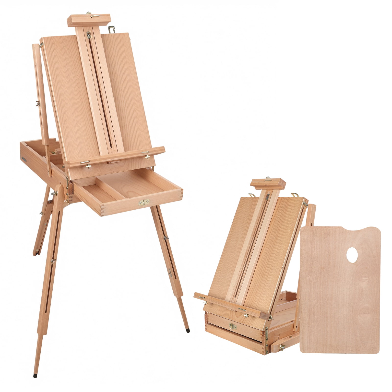 Wharick Wooden French Style Field and Studio Sketchbox Easel with ...