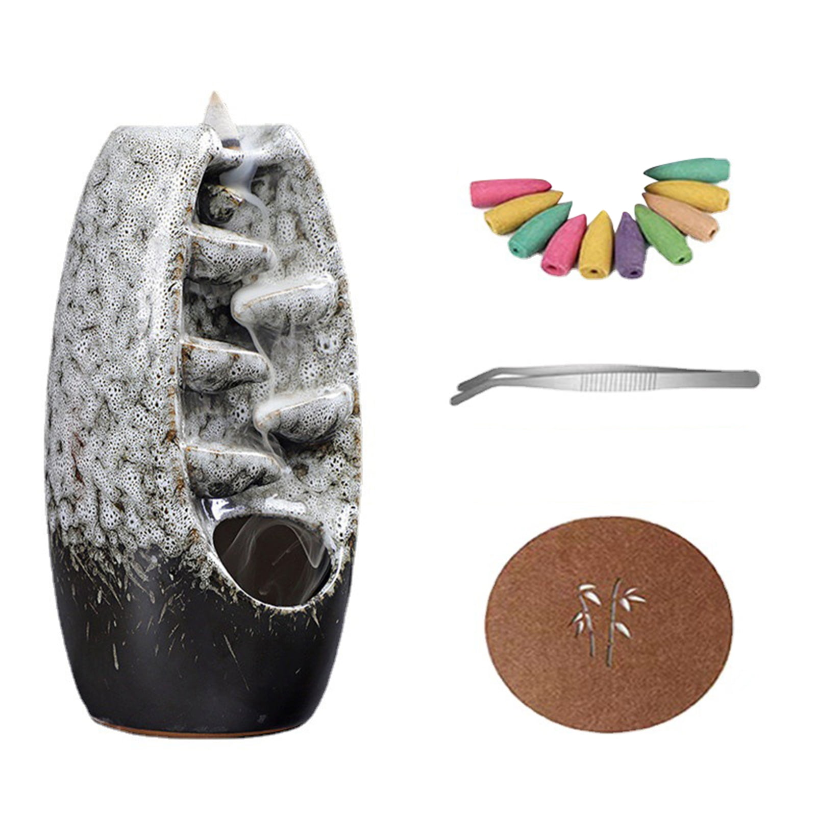 Wharick Zen Waterfall Incense Burner - 10 Cones Included | Creative Air ...