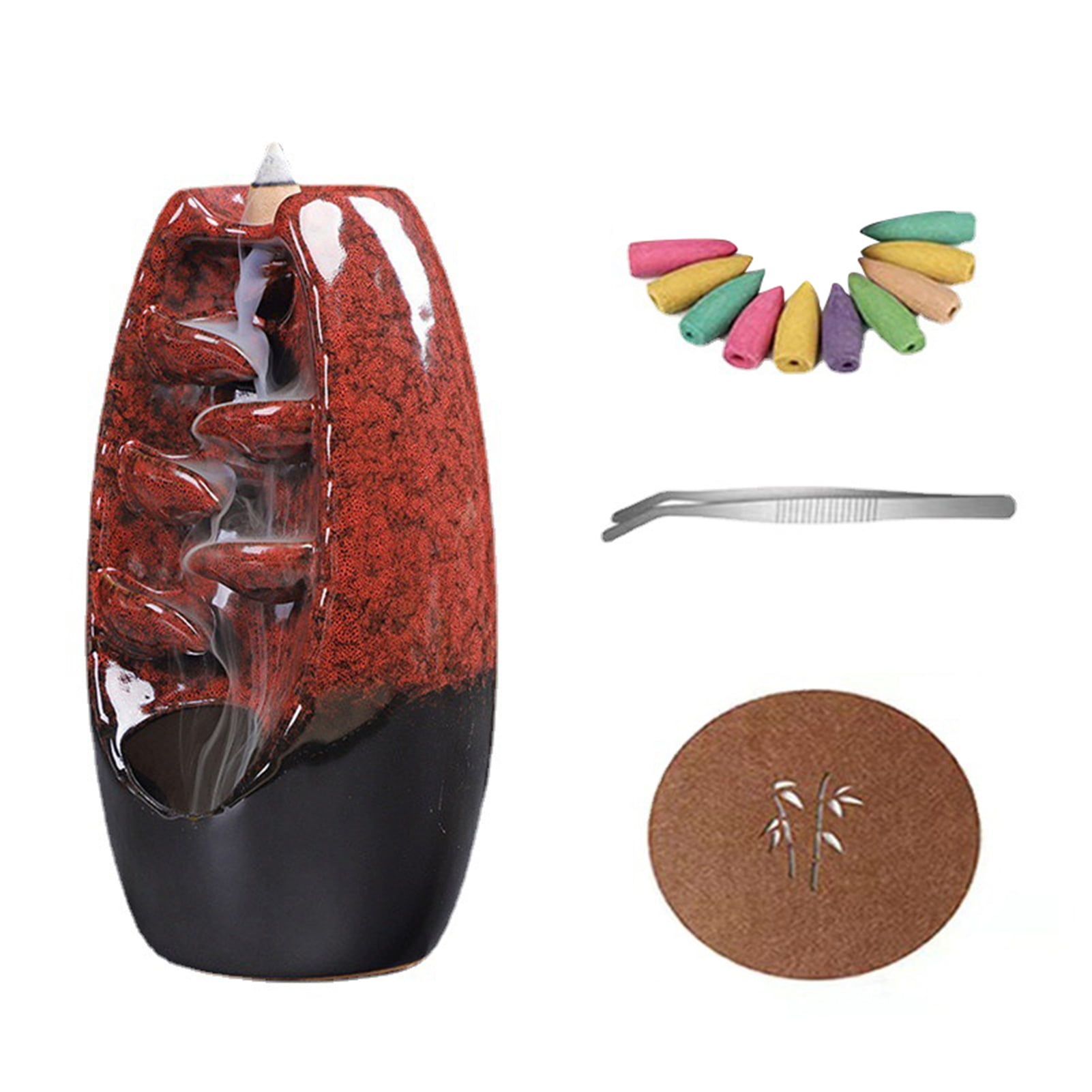 Wharick Zen Waterfall Incense Burner - 10 Cones Included | Creative Air ...