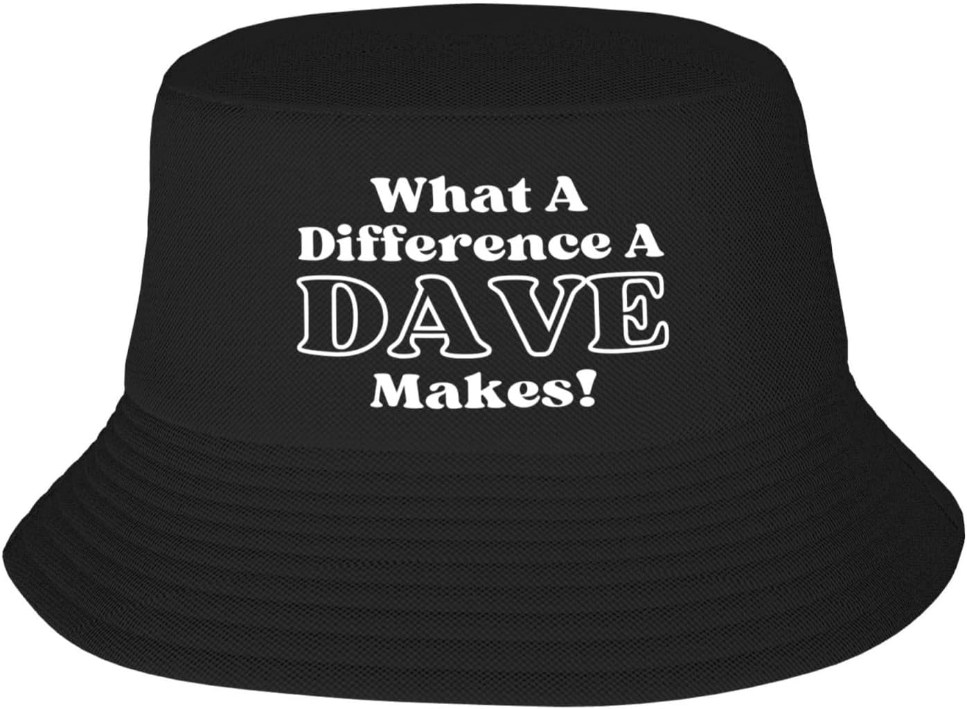 What A Difference A Dave Makes Bucket Hat Women Beach Fisherman Hats ...