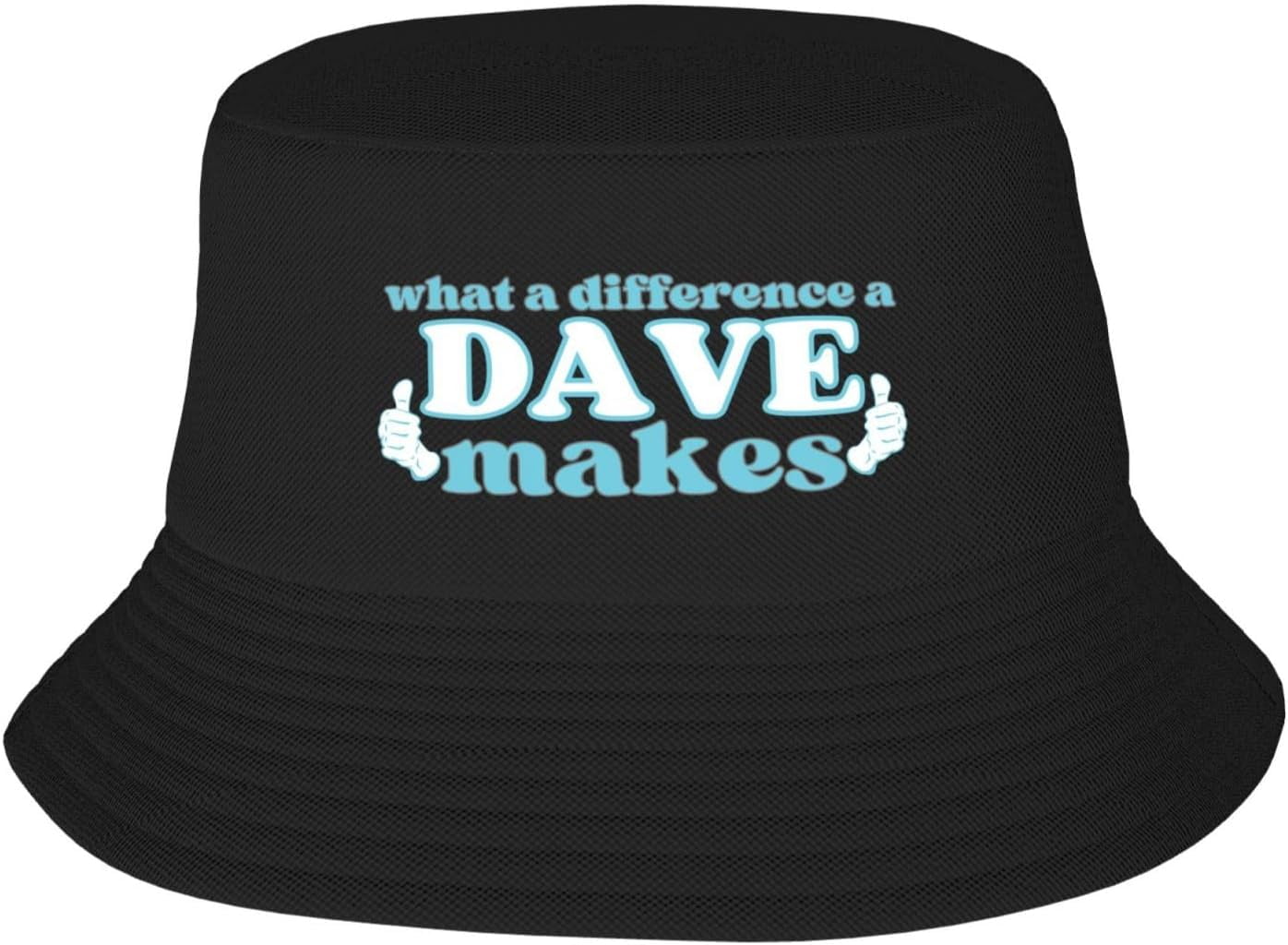 What A Difference A Dave Makes Bucket Hat Women Beach Fisherman Hats ...