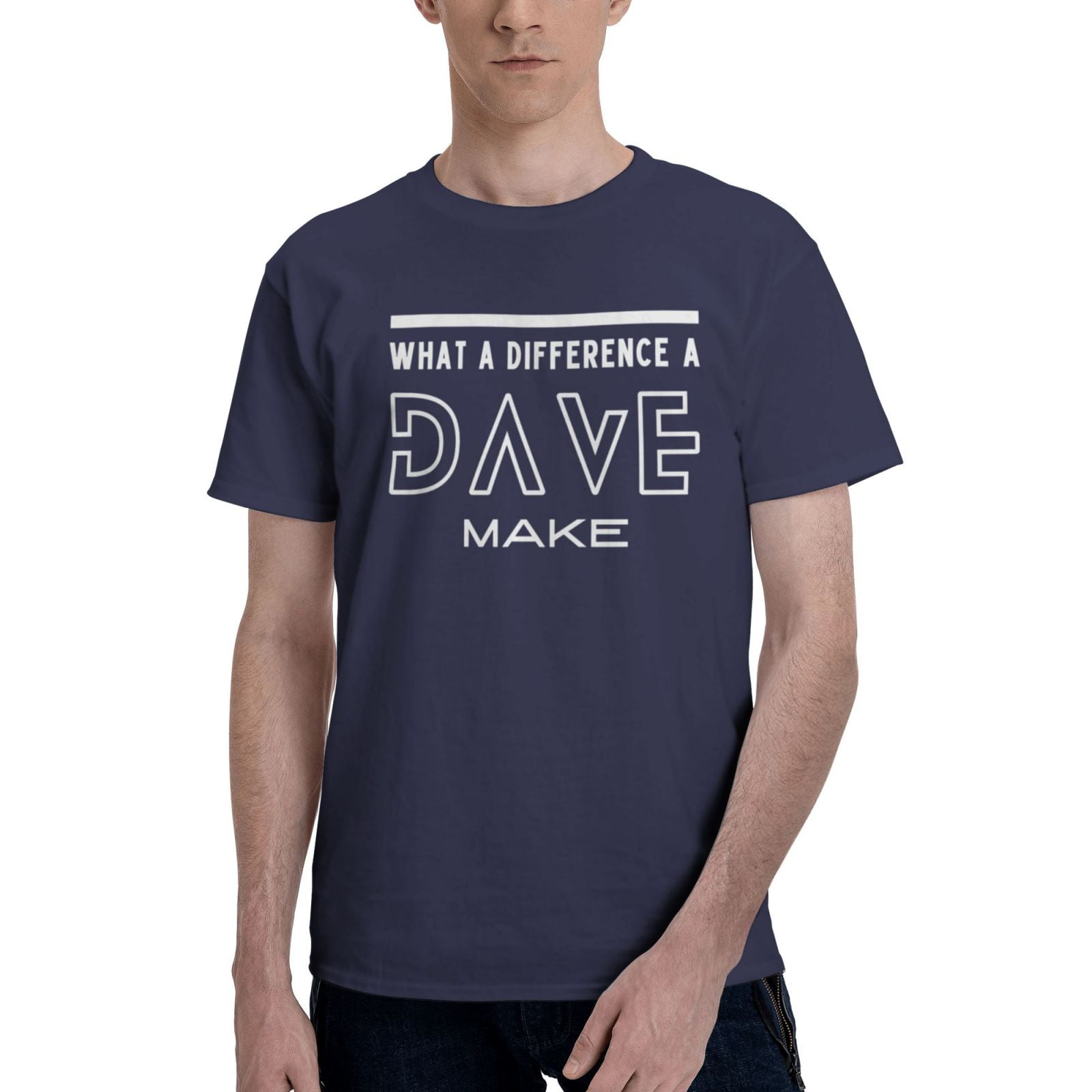 What A Difference A Dave Makes Men's Athletic T Shirts Fashion Running ...