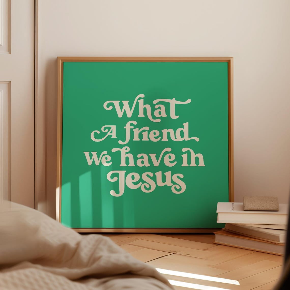 What A Friend We Have In Jesus Square Print, Instant Trendy Decor ...