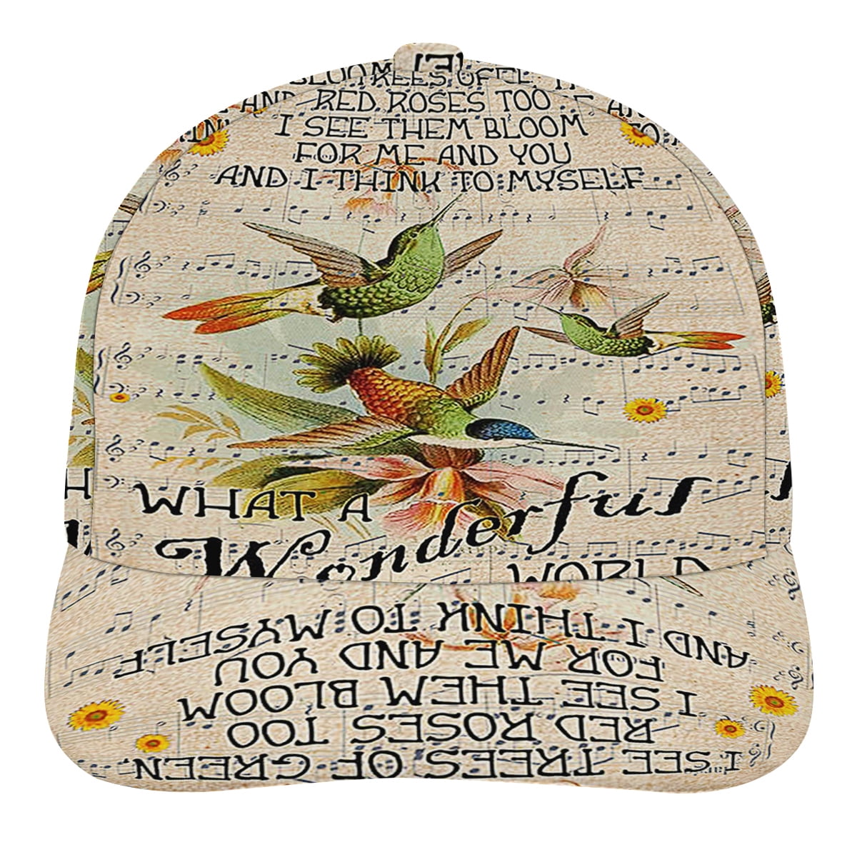 What A Wonderful World Hummingbird baseball cap hat - Walmart.com