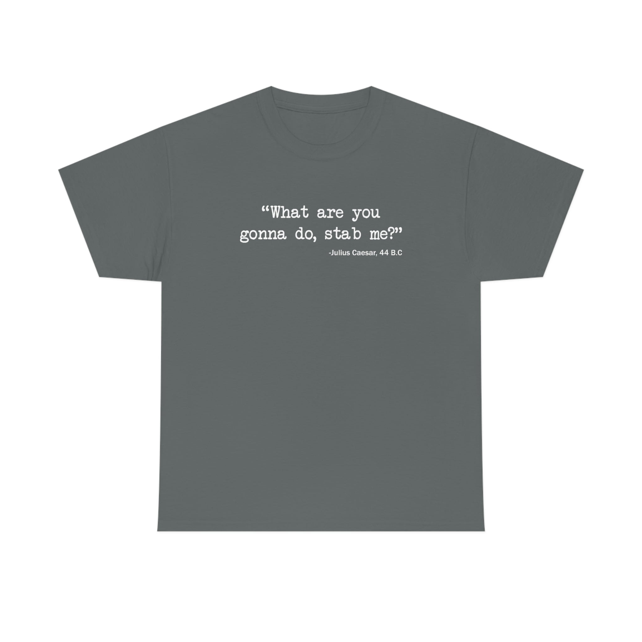 What Are You Gonna Do, Stab Me? - Julius Caesar, 44 BC Meme Shirt - ID ...