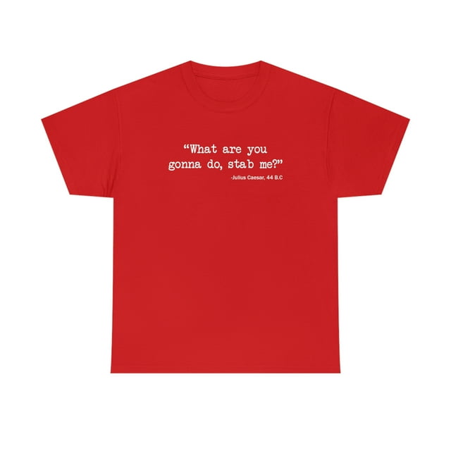What Are You Gonna Do, Stab Me? - Julius Caesar, 44 BC Meme Shirt - ID ...