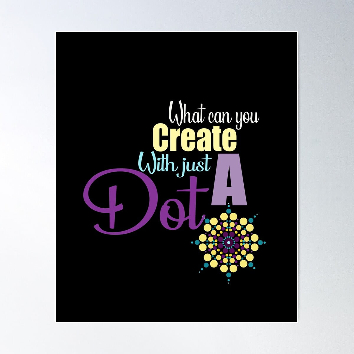 What Can You Create With Just A Dot Poster Wall Art, Modern Wall Decor ...