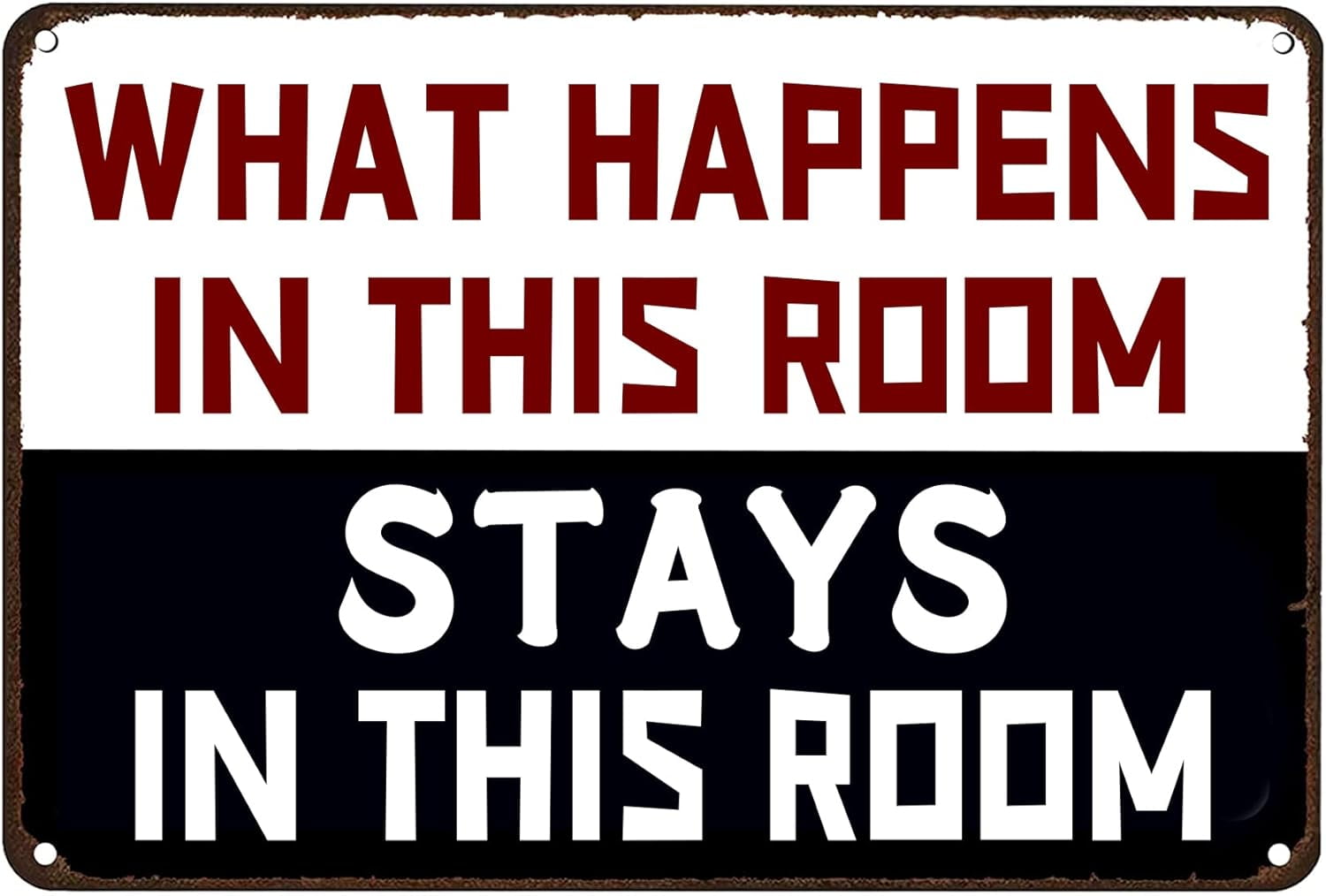 What Happens In This Room Stays In This Room Decor Vintage Tin Signs ...