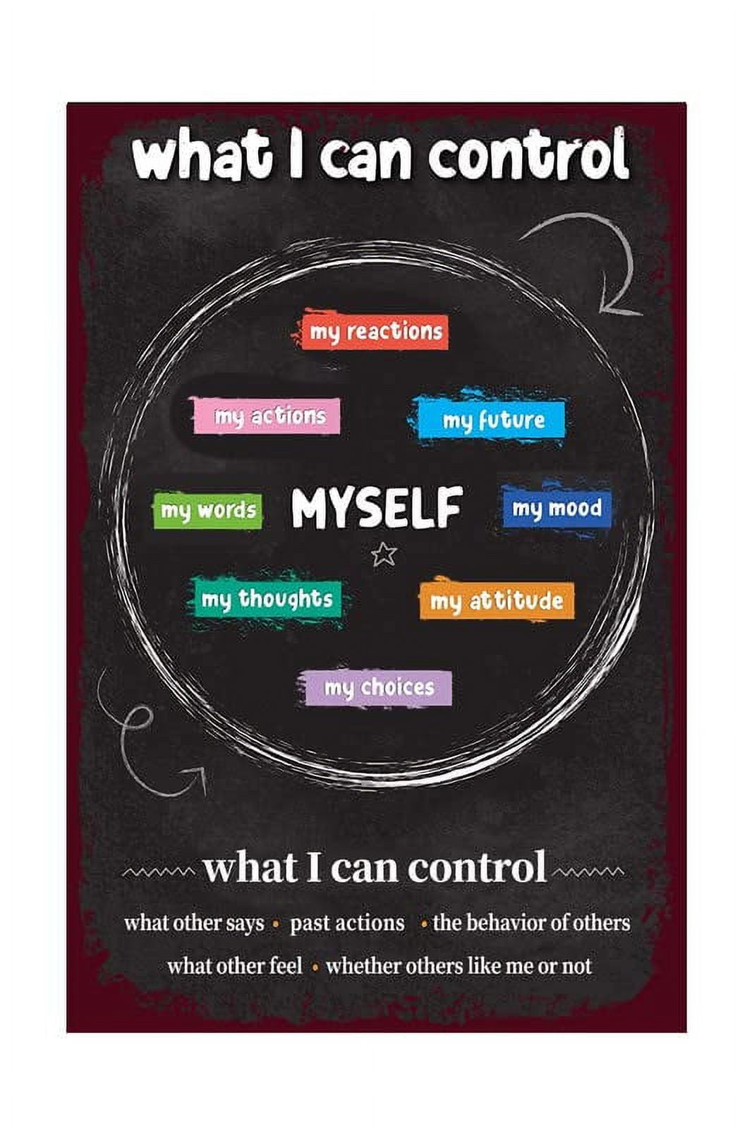 What I Can Control, What I Can't Control Poster - Metal Aluminium Sign ...