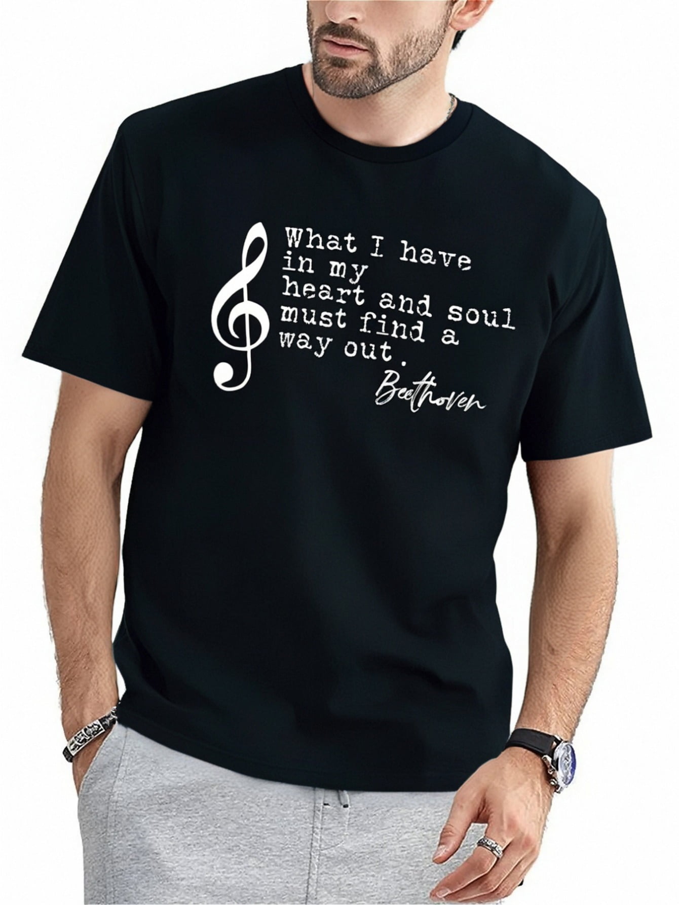 What I have in my heart and soul must find Quote Beethoven T-Shirt ...