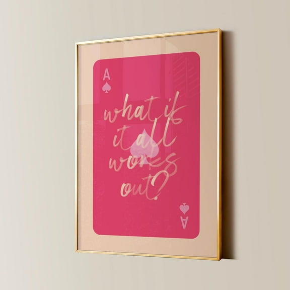 Ace Of Hearts Print Print, Ace Print, Deck Of Cards Print, Lucky You ...