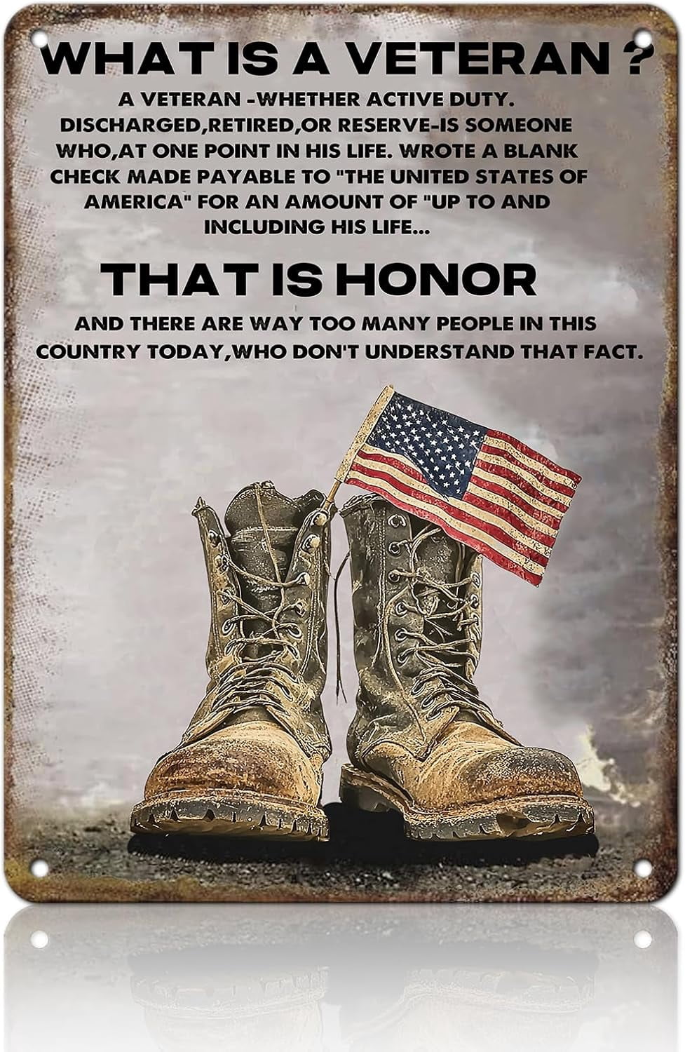 What Is A Veteran Vintage Tin Signs, Veteran Poster Soldier Poster ...
