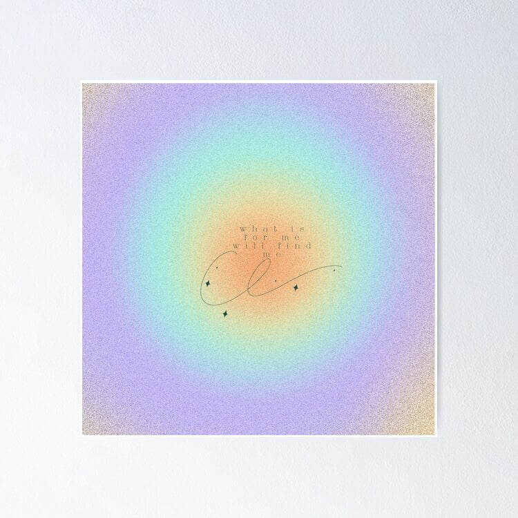 What Is For Me Will Find Me Inspirational Quote UNFRAMED Poster, 12x18 ...