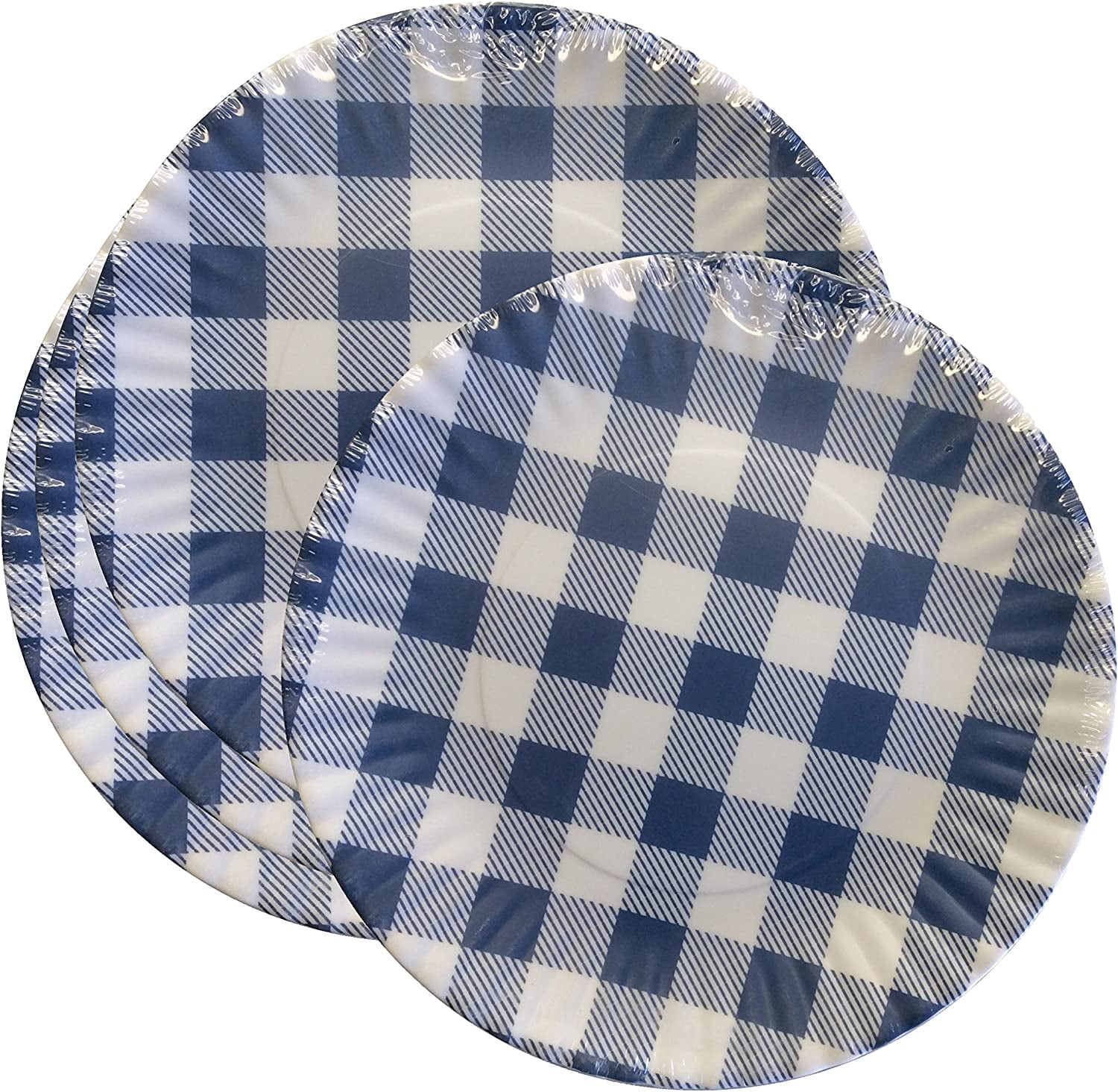 What Is It?" Reusable Blue & White Gingham Checkered Picnic/Dinner ...