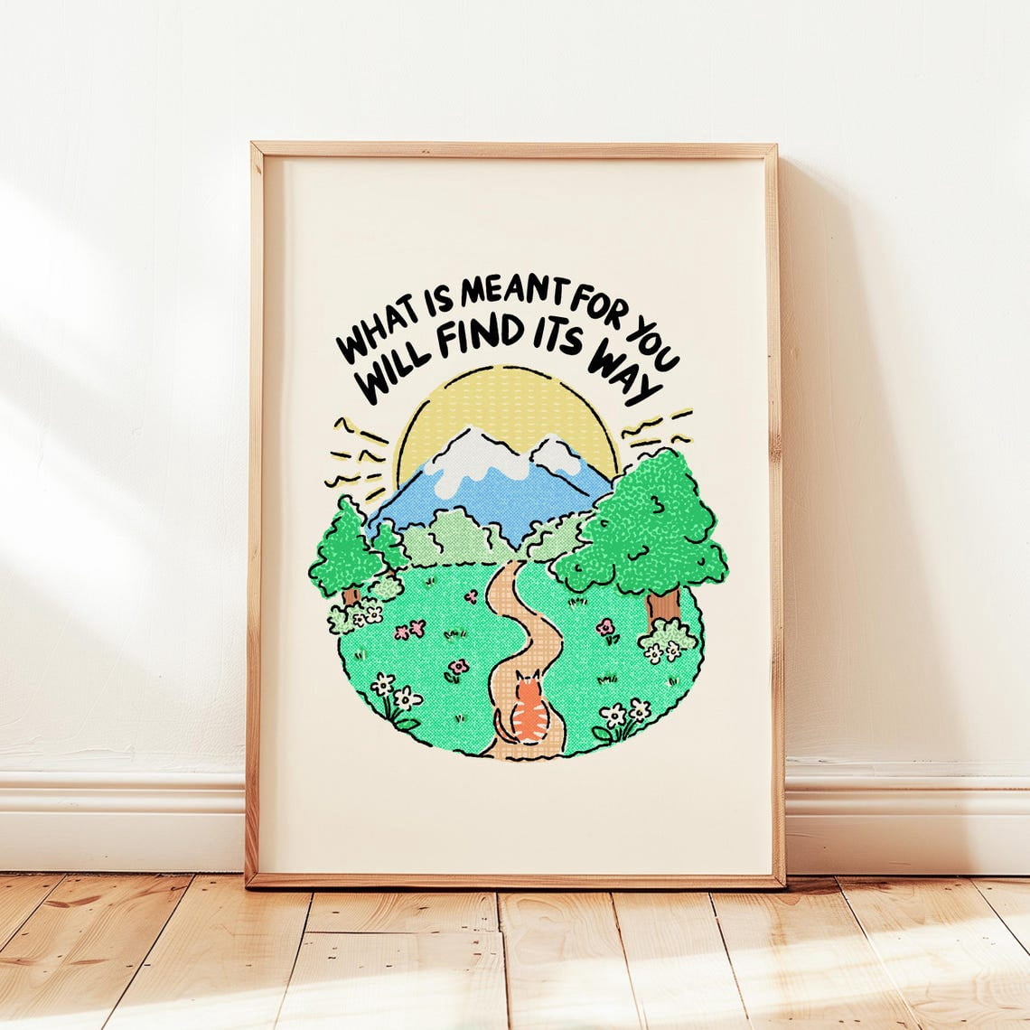 What Is Meant For You Poster Positive Affirmations Playroom Wall Art ...