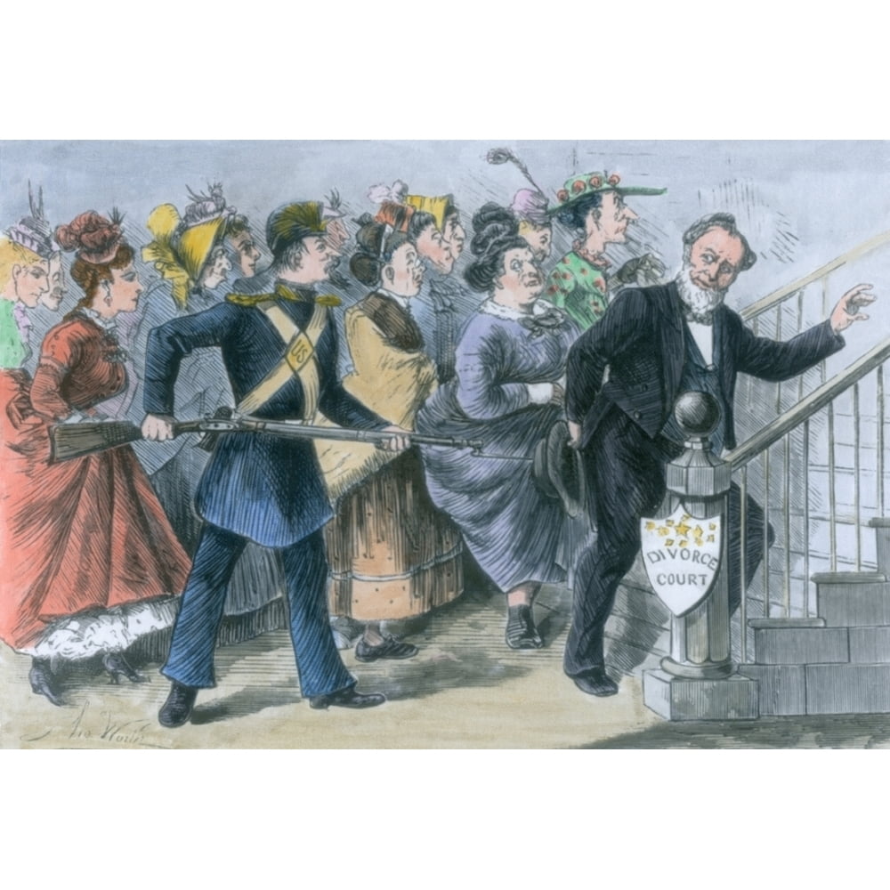 'What It Is Bound To Come To.' 1873 Anti-Mormon Political Cartoon Of A ...