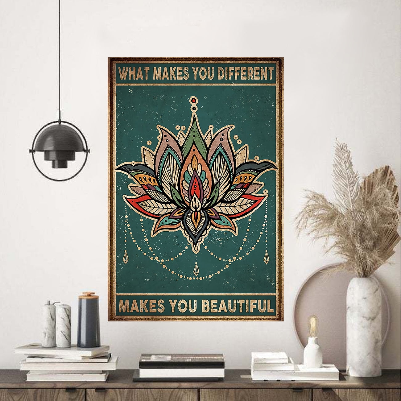 What Makes You Different Makes You Beautiful Hippie Poster 24 x 36 Inch ...