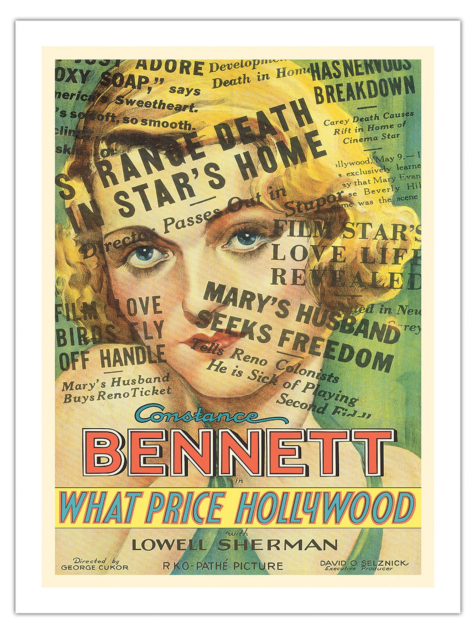 What Price Hollywood - Starring Constance Bennett - Vintage Film Movie ...