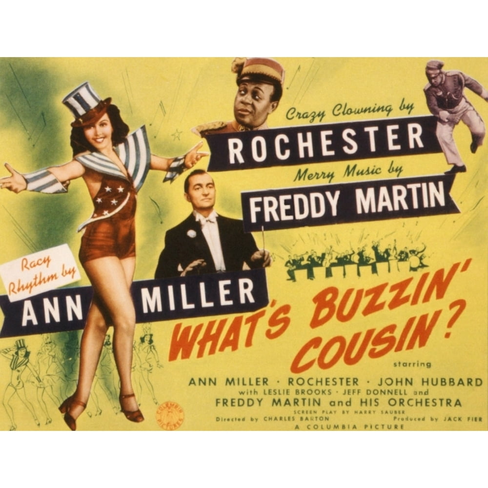 What'S Buzzin' Cousin? Ann Miller Freddy Martin Eddie Anderson 1943 ...