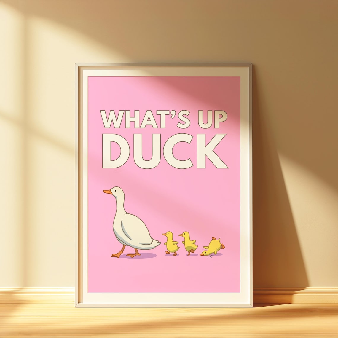 What'S Up Duck Poster Poster Prints Home Wall Art UNFRAMED Poster, Wall ...