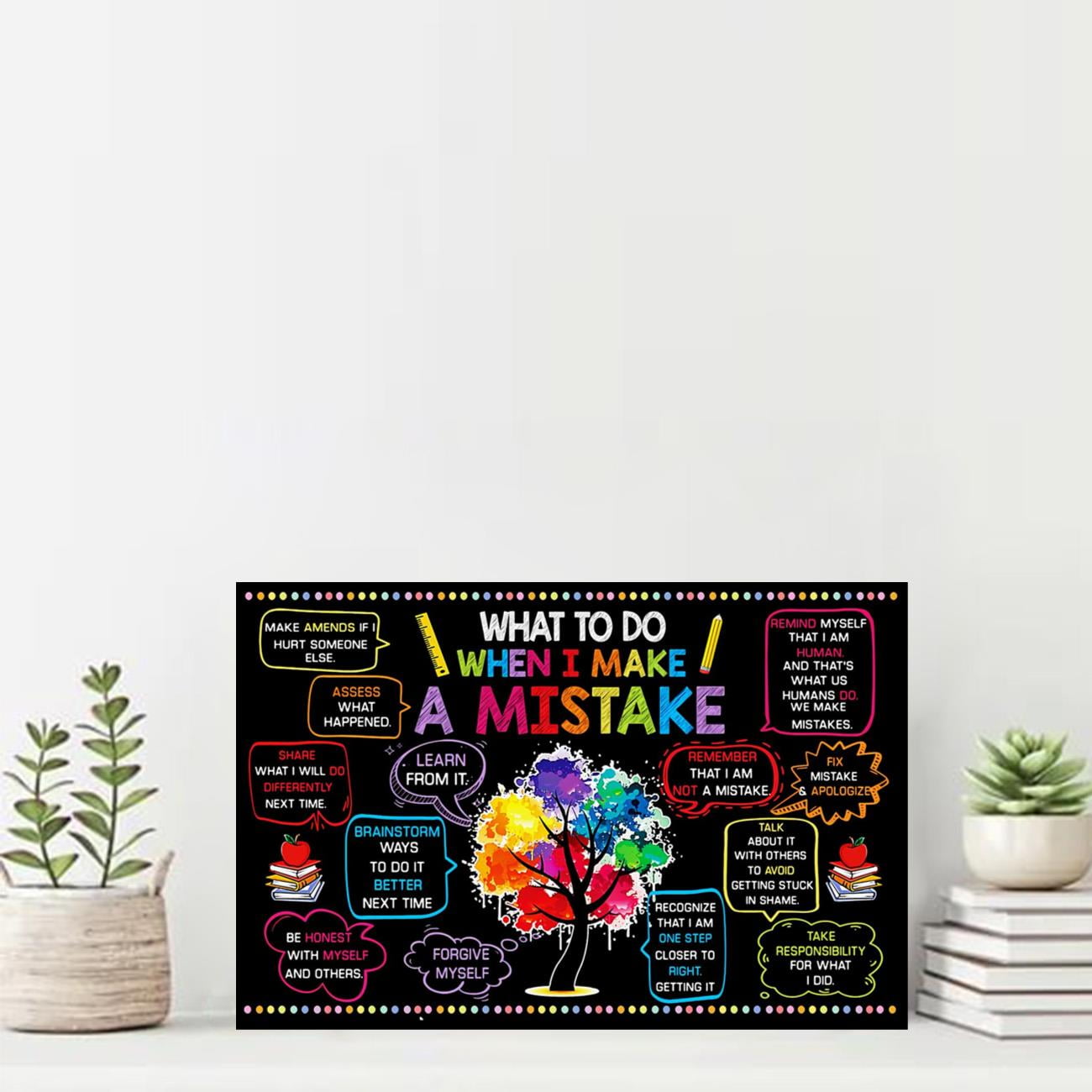 What To Do When I Make A Mistake Print Poster 11 x 17 Inch Poster ...