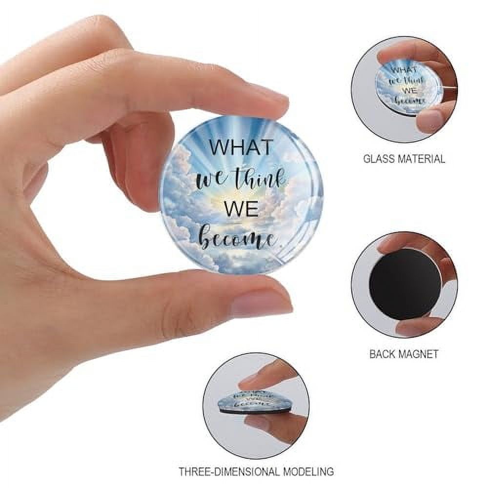 What We Think, We Become Fridge Magnets Small Magnets Glass Whiteboard ...